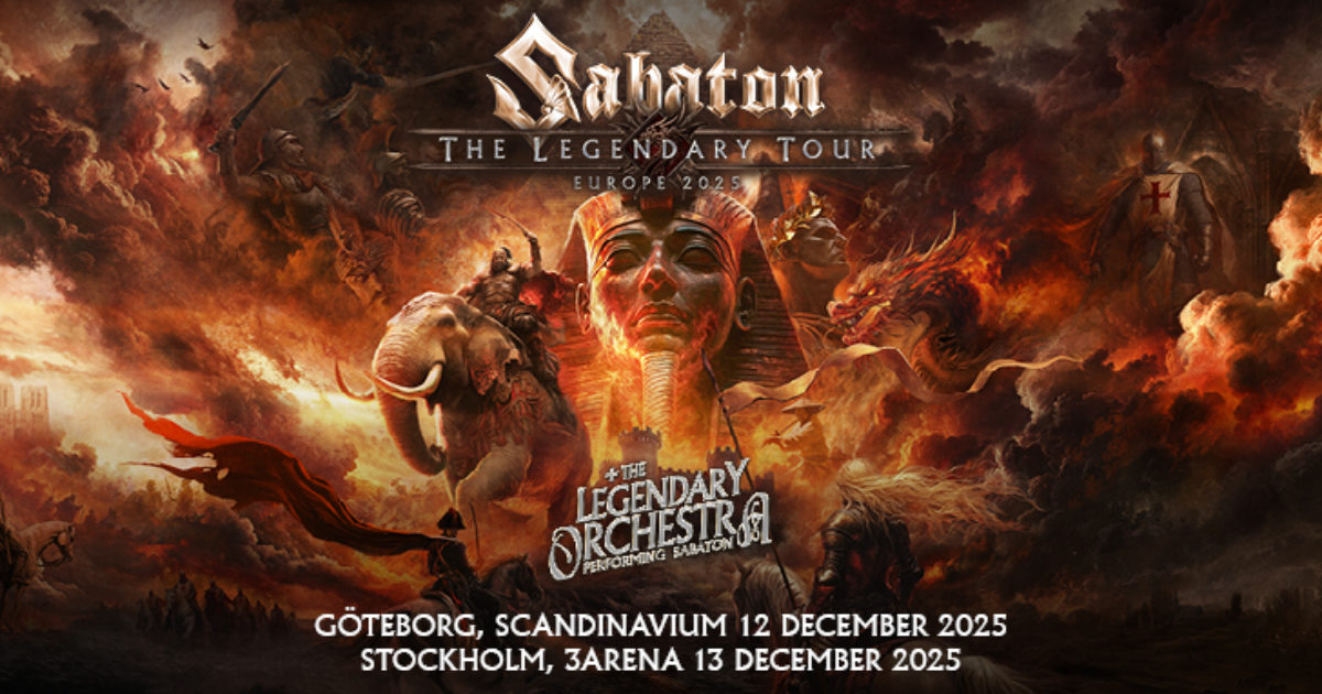 SABATON LÄGGER TILL 2 SVERIGEDATUM PÅ THE LEGENDARY TOUR 2025 | All ...